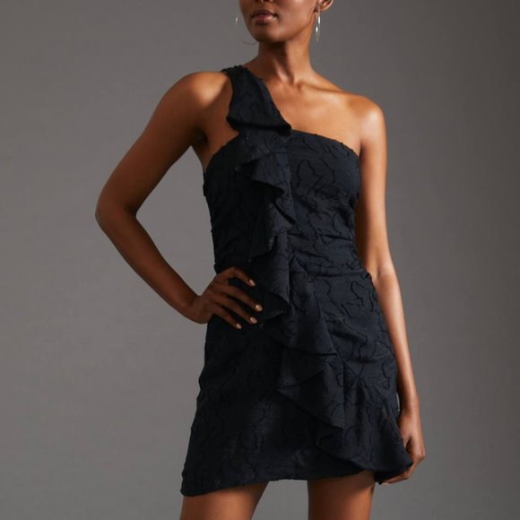 Anthropologie | Dresses | Htf Nwot Anthropologie Textured Ruffle Mini ...